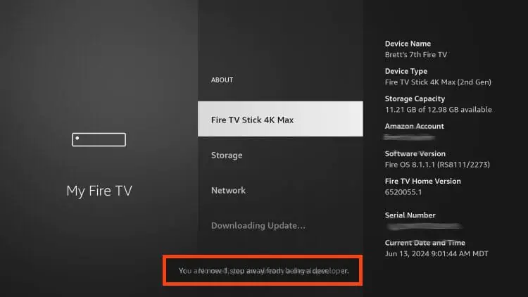 Установка приложения на Amazon Fire TV с новым интерфейсом — ТВтека